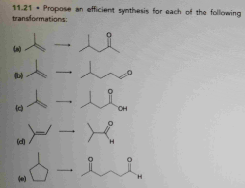 Solved 11.21 • Propose an efficient synthesis for each of | Chegg.com