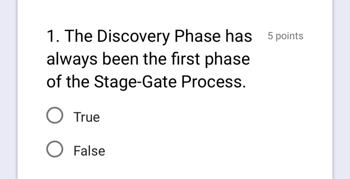 Solved 1. The Discovery Phase has always been the first | Chegg.com