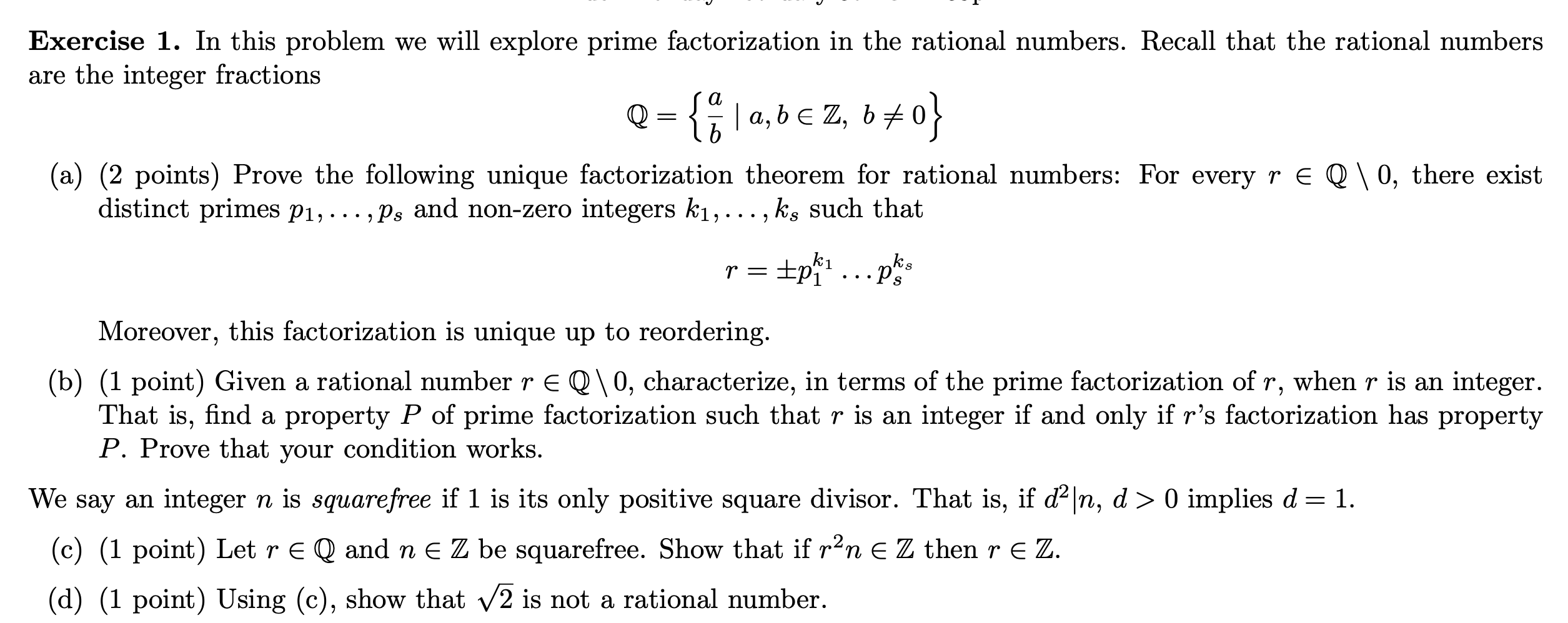Solved Exercise 1. ﻿In this problem we will explore prime | Chegg.com