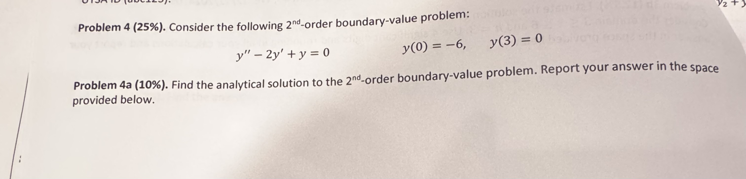 Solved Problem 4 (25%). ﻿Consider the following 2nd -order | Chegg.com