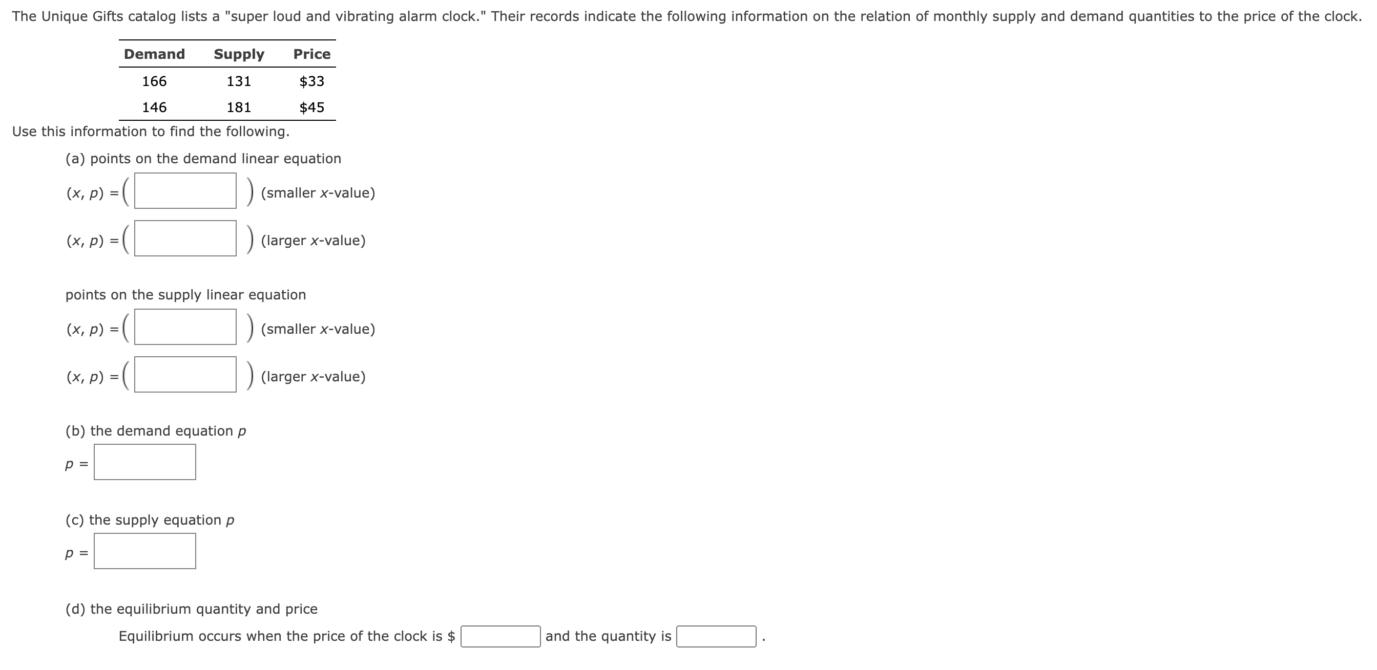 Solved Use this information to find the following.(a) | Chegg.com