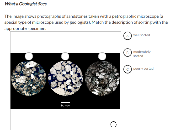 Solved What a Geologist Sees The image shows photographs of | Chegg.com