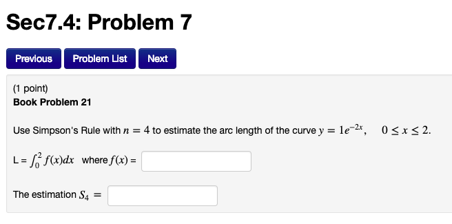 Solved Sec7.4: Problem 7 Previous Problem List Next (1 | Chegg.com