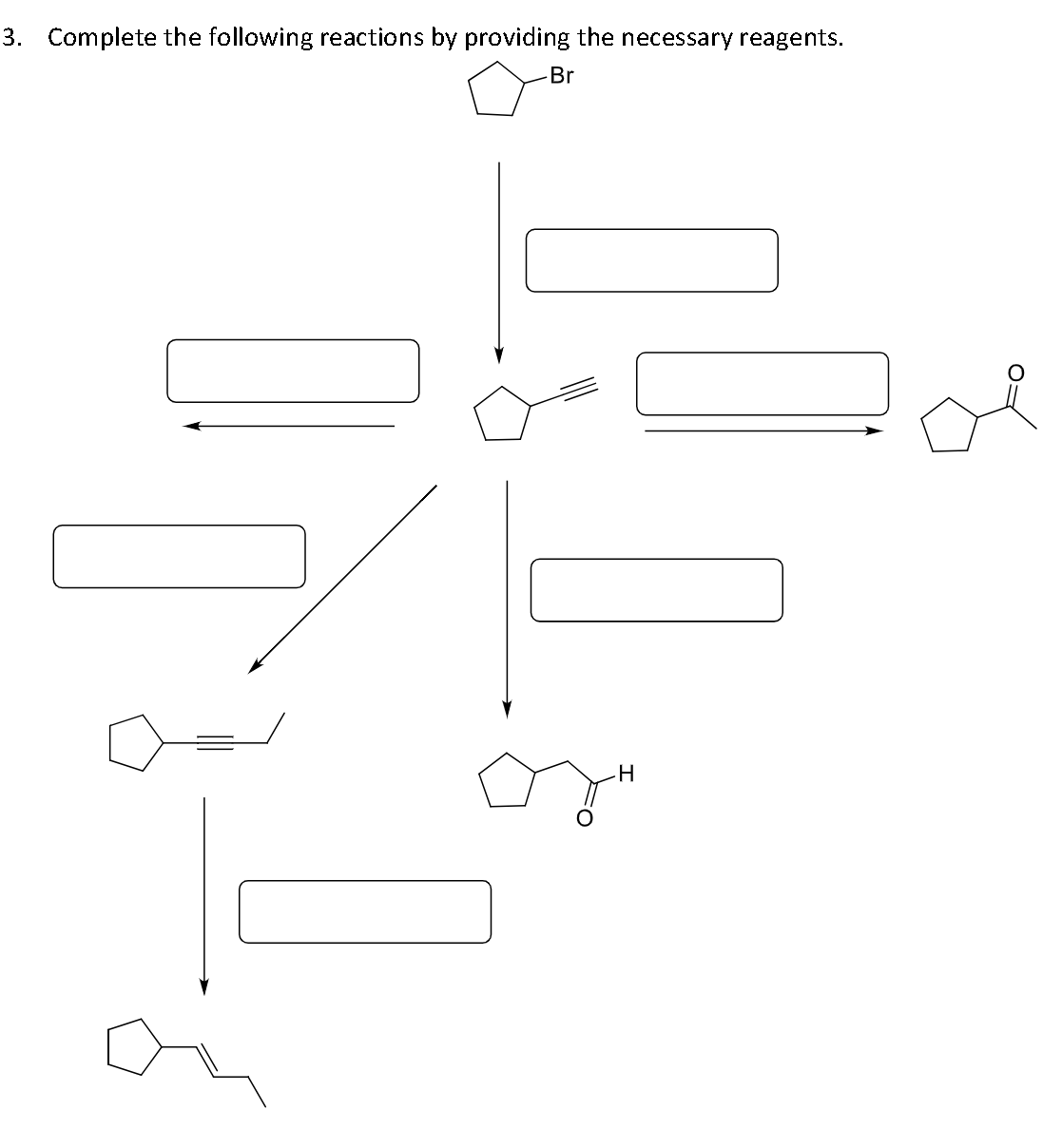 Solved Complete the following reactions by providing the | Chegg.com