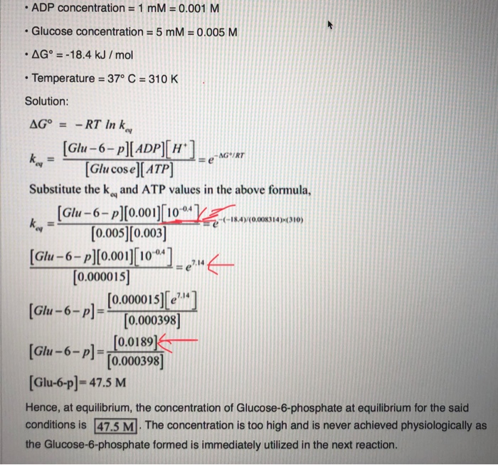 Basic math question relating to BIOCHEMISTRY, should | Chegg.com