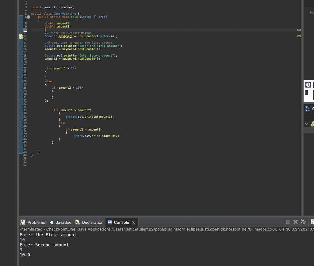 Solved Is my code right for this exercise? if I wrote the | Chegg.com
