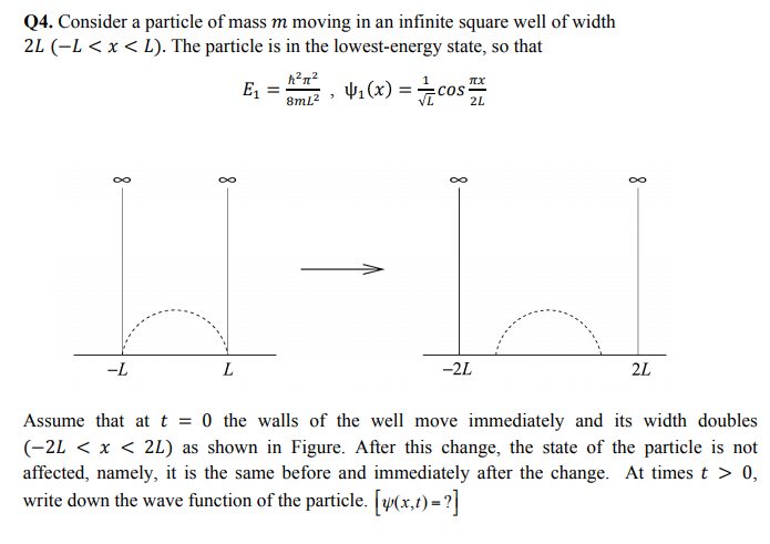 Solved Q4. Consider a particle of mass m moving in an | Chegg.com