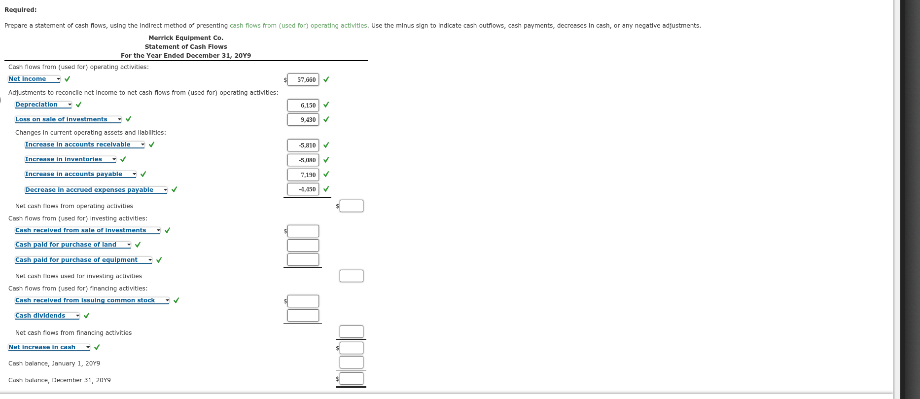 solved-statement-of-cash-flows-the-comparative-balance-sheet-chegg