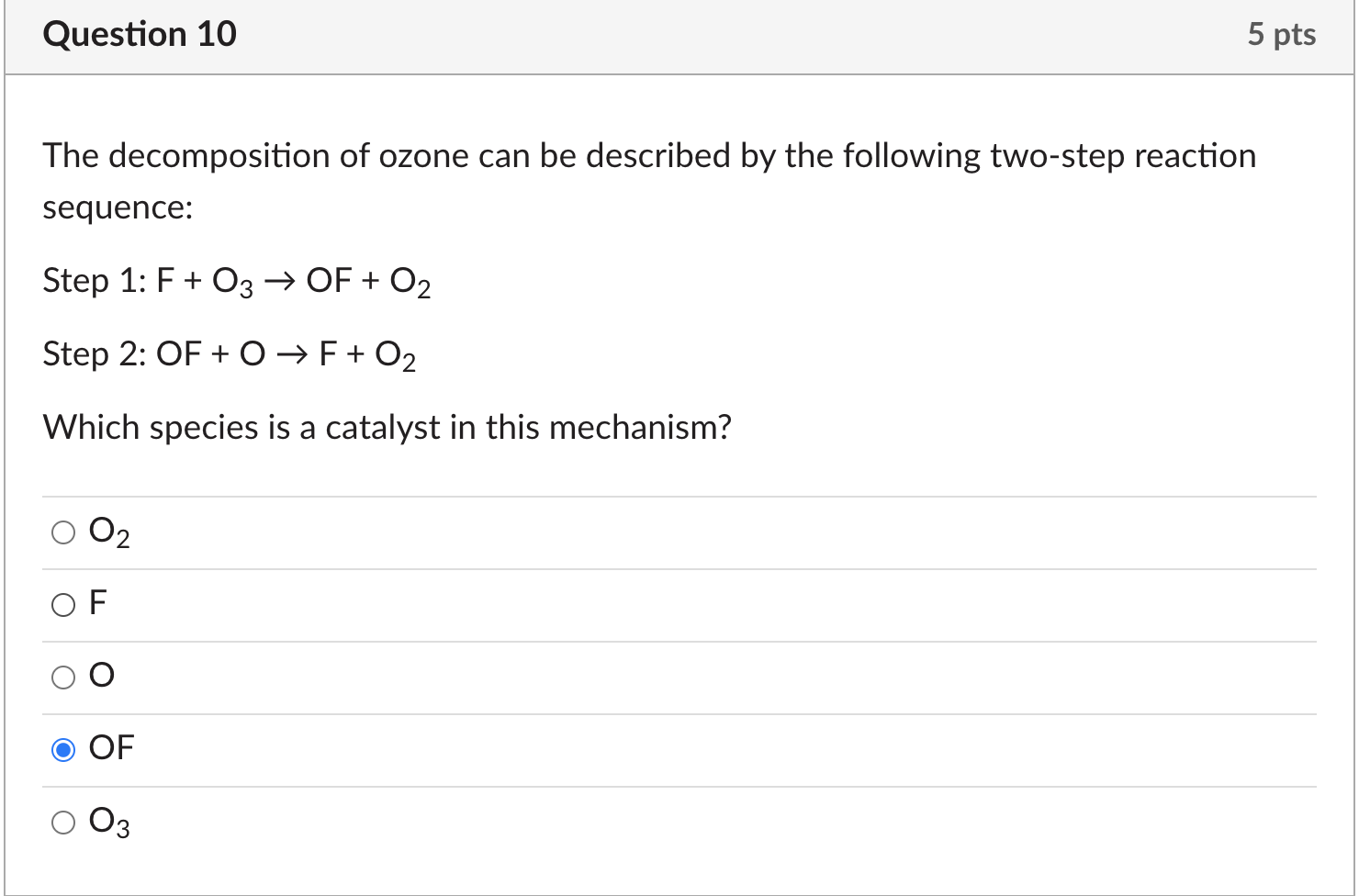 Solved The decomposition of ozone can be described by the | Chegg.com