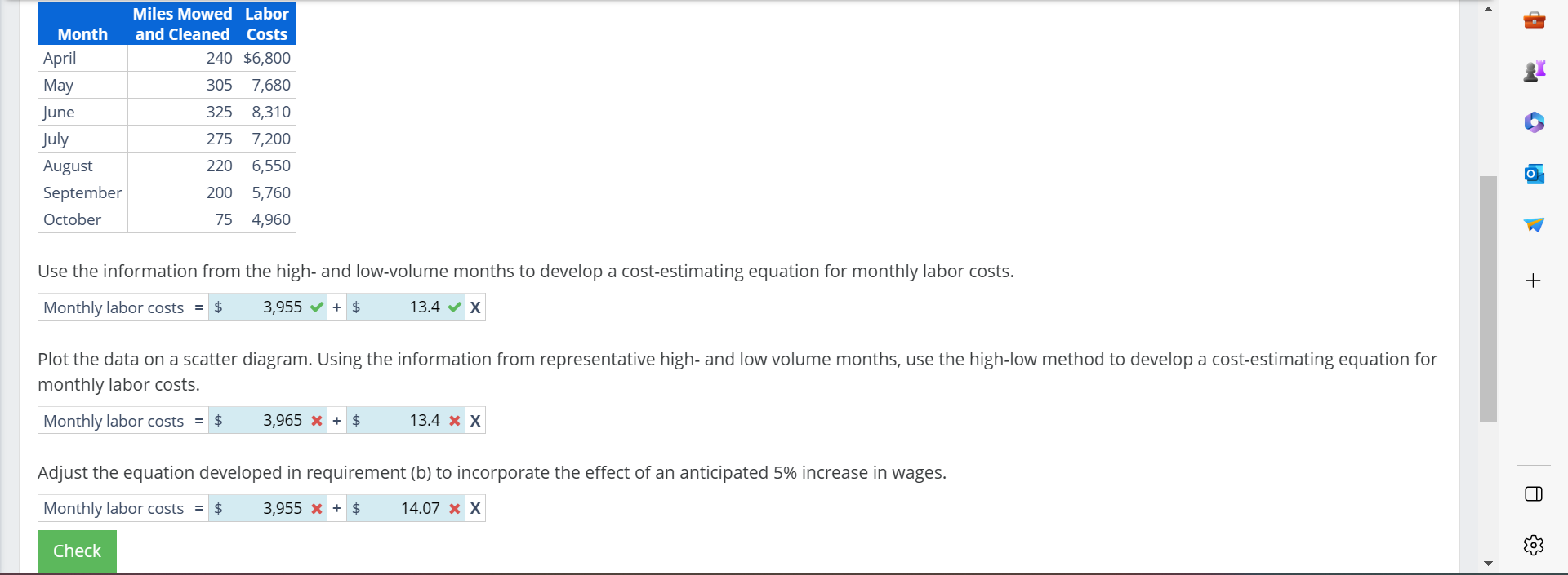 Use the information from the high- and low-volume | Chegg.com