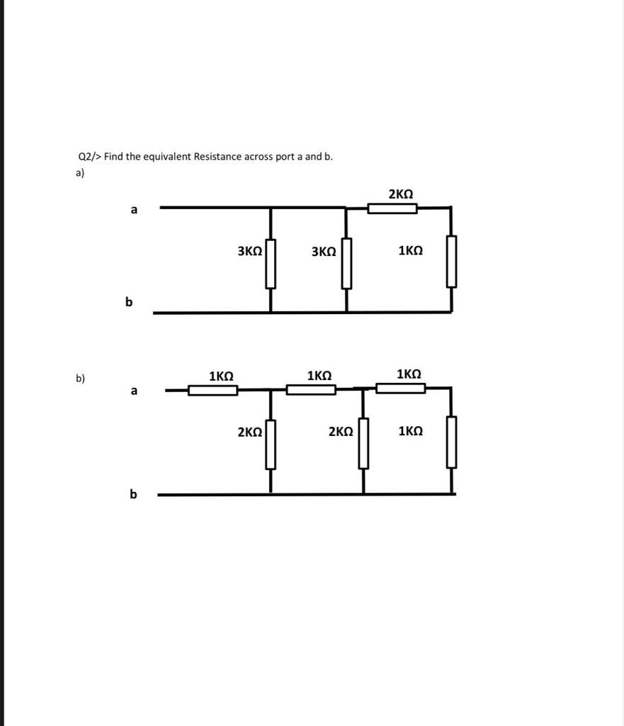 Solved Q1/> Use linearity for the next two circuits to find | Chegg.com