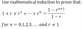 Solved Use mathematical Induction to prove that: 1-p1+1 | Chegg.com