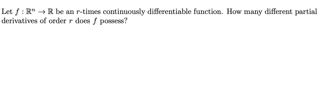 Solved Let f: RR be an r-times continuously differentiable | Chegg.com