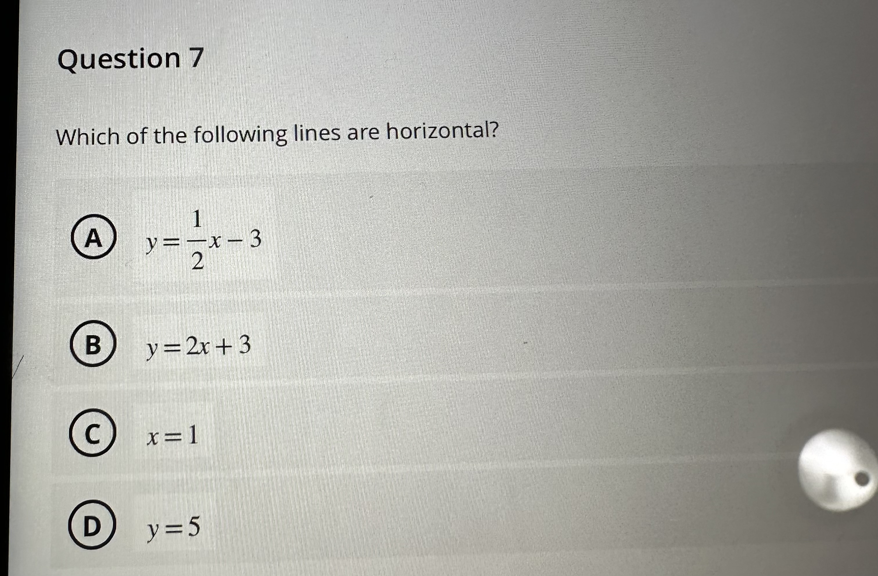 Solved Question 7Which of the following lines are | Chegg.com