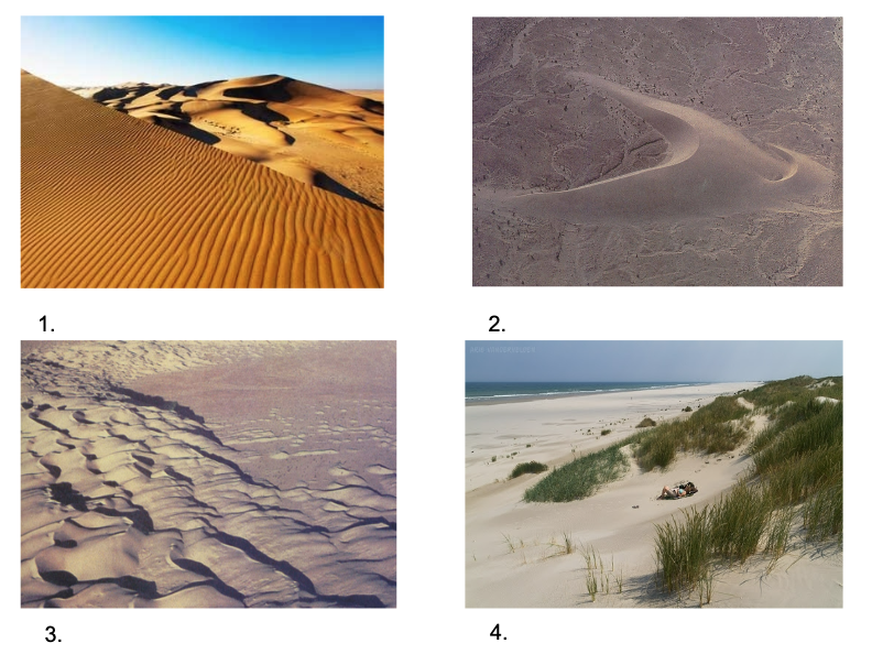 Solved Sand Dunes: Wind deposition See the next slides and | Chegg.com
