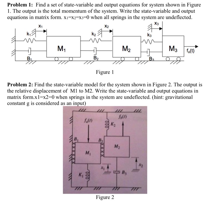 Solved Problem 1 Find A Set Of State Variable And Output 8580
