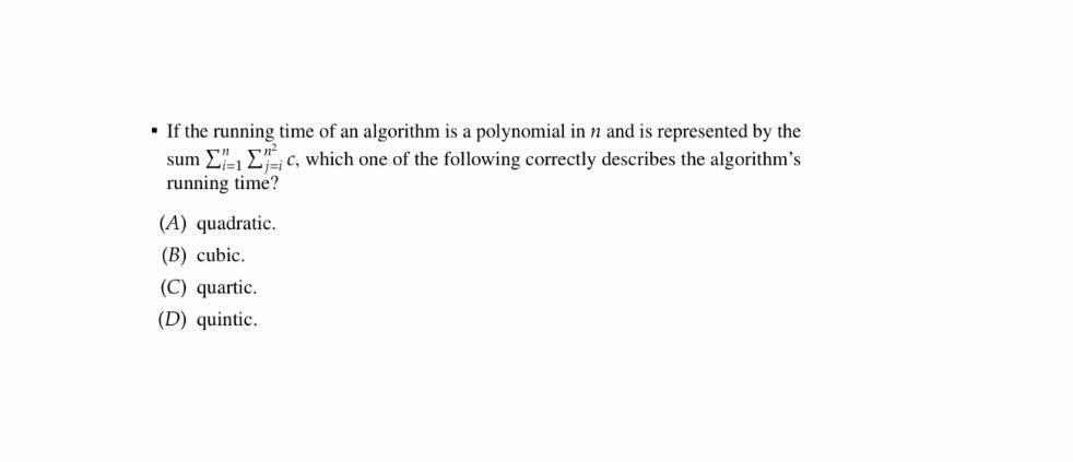 Solved • If the running time of an algorithm is a polynomial | Chegg.com