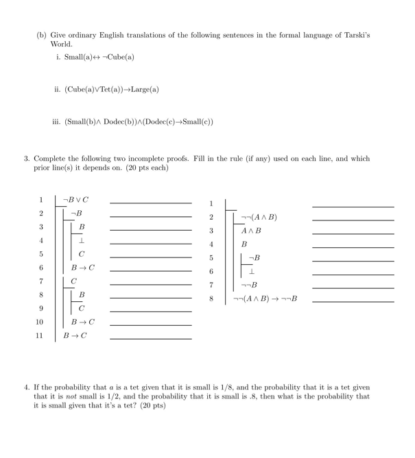 Solved (b) Give ordinary English translations of the | Chegg.com