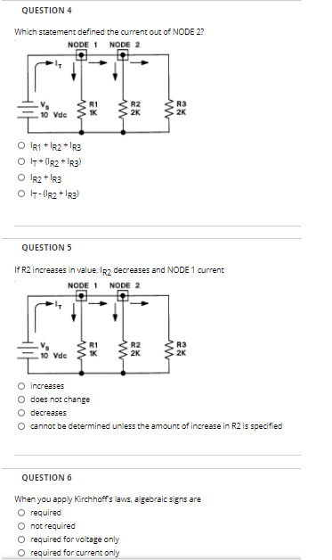 Solved QUESTION 4 Which statement defined the current out of | Chegg.com