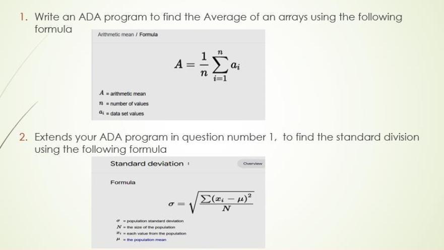 Solved I need this in ADA Programming Please solve for Q2, | Chegg.com
