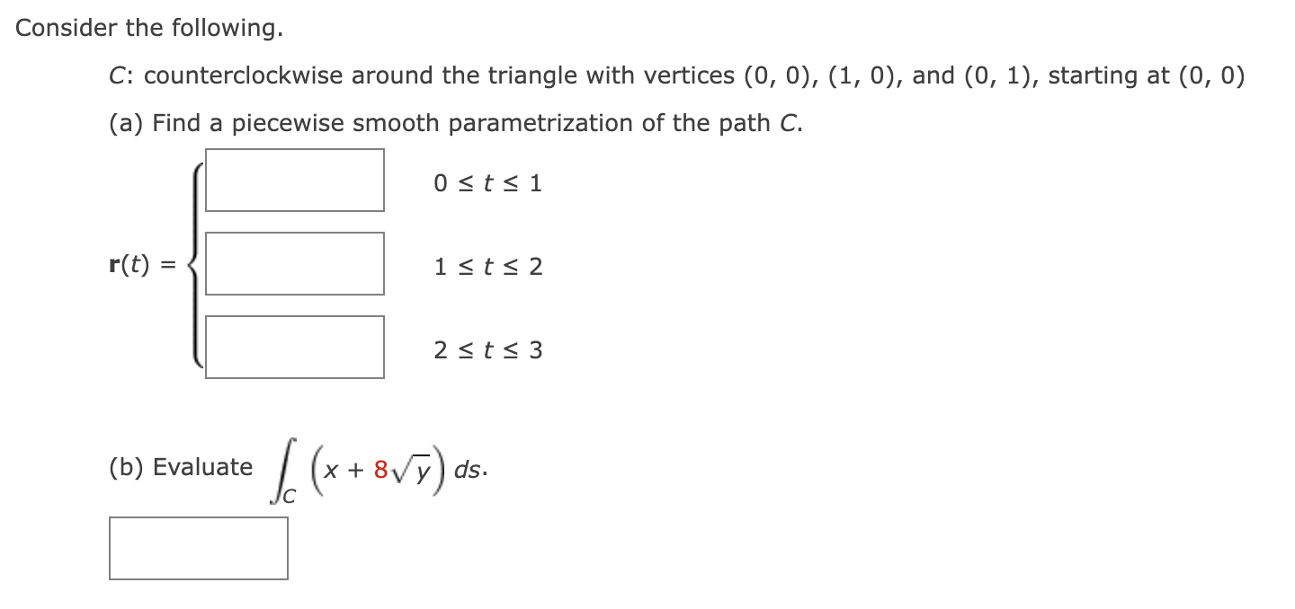 Solved Consider the following.C ﻿: counterclockwise around | Chegg.com