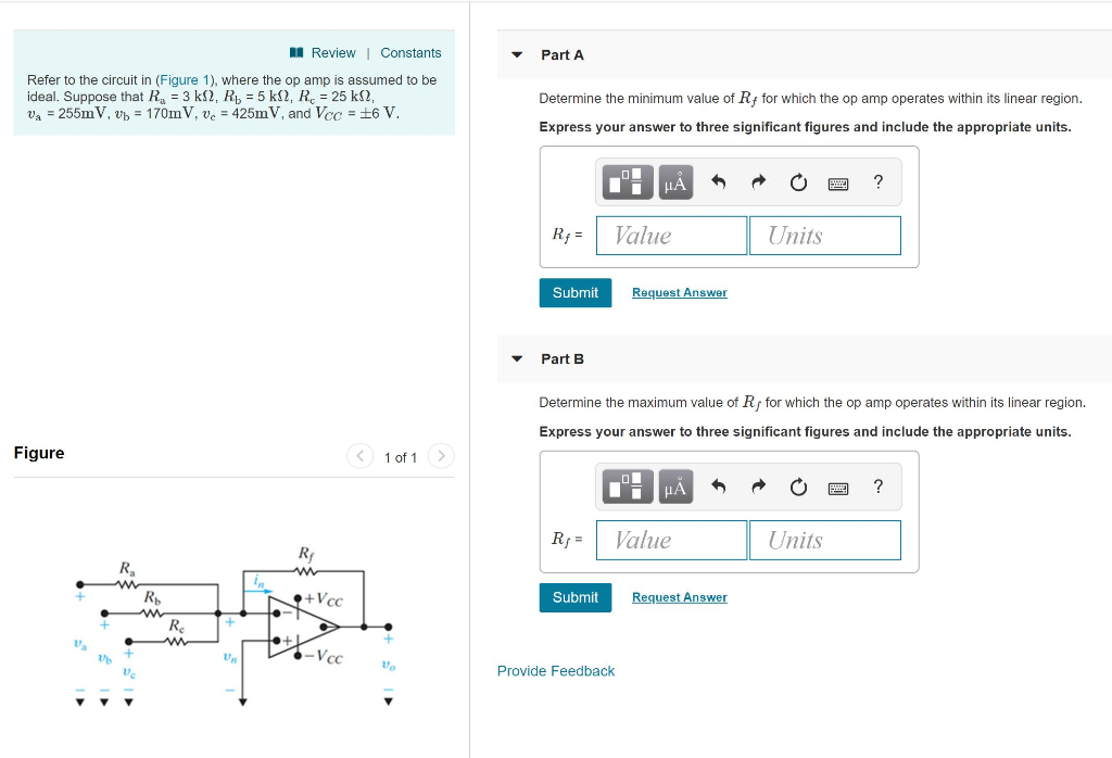 Solved Review | Constants Part A Refer to the circuit in | Chegg.com