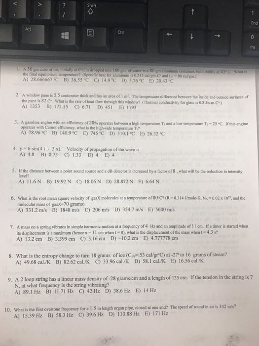 Solved A 50 gm cube of ice, initially at 0 C is dropped into | Chegg.com
