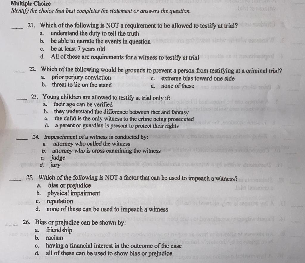Solved Multiple Choice Identify the choice that best | Chegg.com