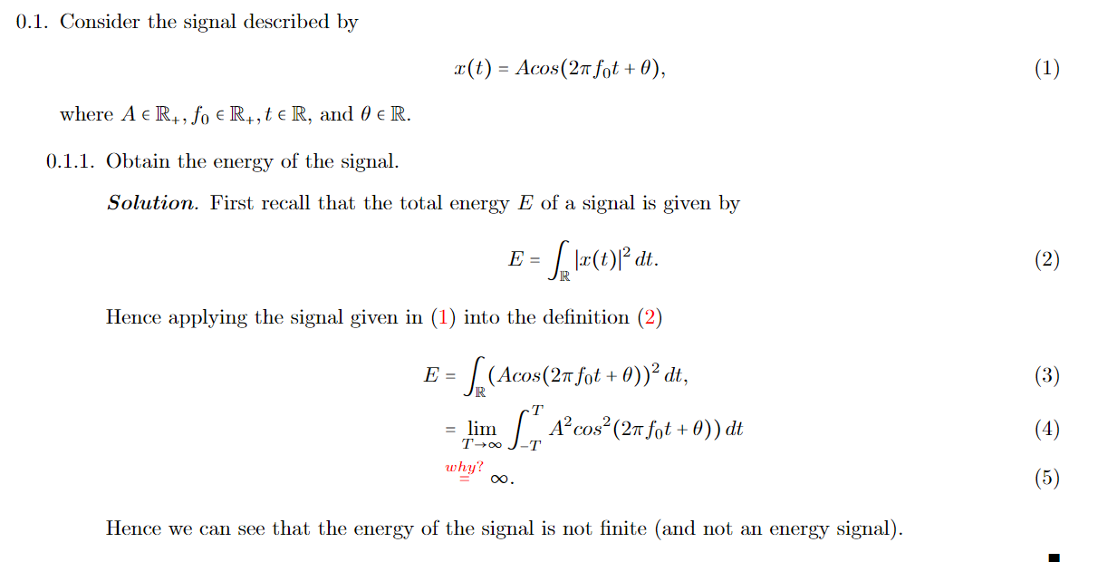 Solved 0.1. Consider the signal described by | Chegg.com