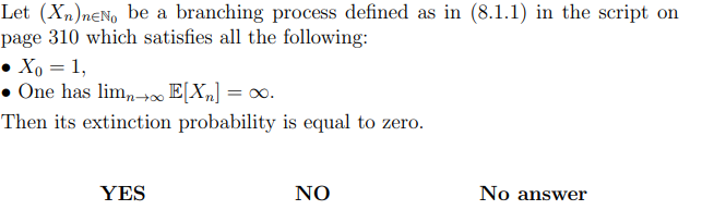 Let (Xn)n∈N0 be a branching process defined as in | Chegg.com