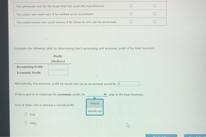 Solved 3. Definition of economic costs Van lives in San | Chegg.com