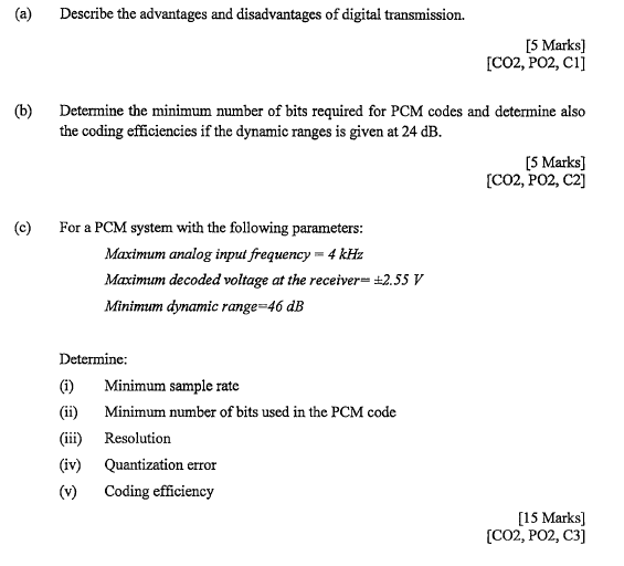 Solved (a) Describe the advantages and disadvantages of | Chegg.com