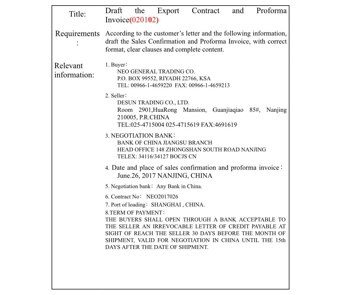 Invoice(020102) According to the customer's letter | Chegg.com