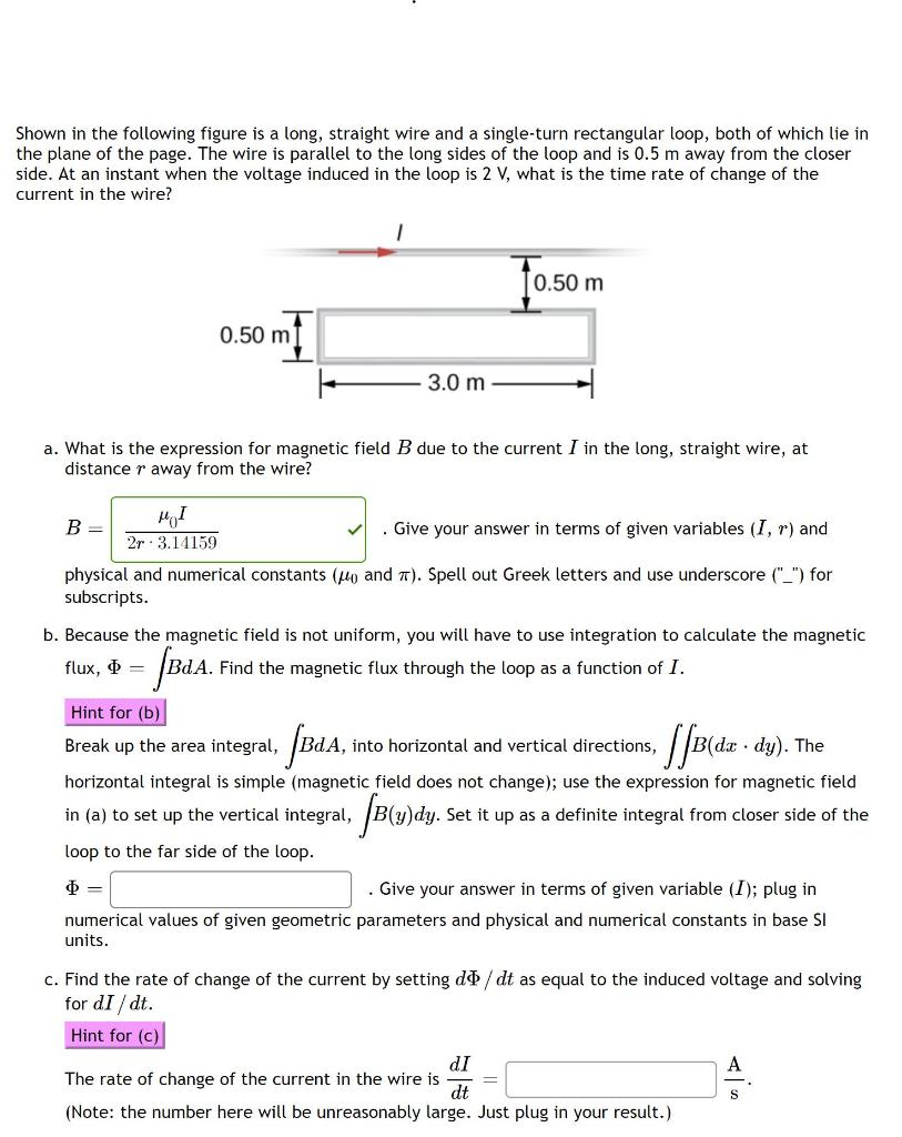 Solved Shown in the following figure is a long, straight | Chegg.com