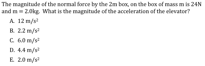 Solved The magnitude of the normal force by the 2 m box, on | Chegg.com