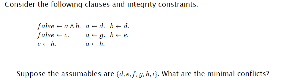 Solved Consider the following clauses and integrity | Chegg.com