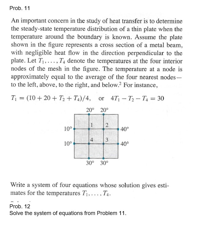 Solved Prob. 11 An important concern in the study of heat | Chegg.com