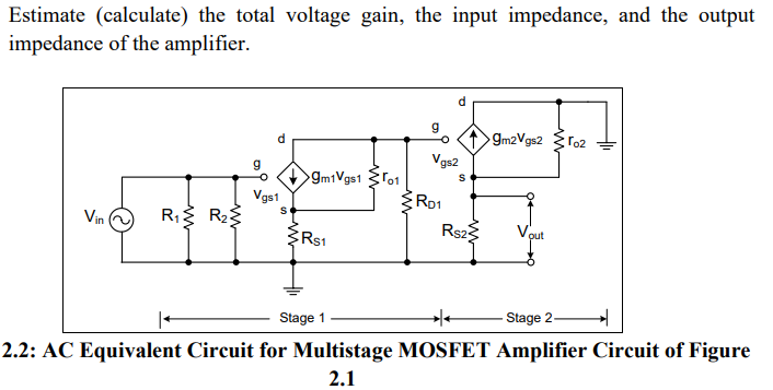 Solved Estimate (calculate) the total voltage gain, the | Chegg.com