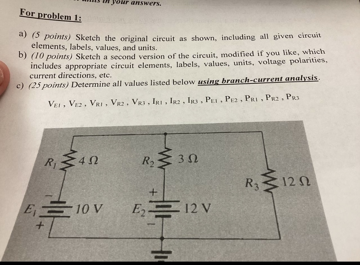 Solved For problem 1: a) (5 points) Sketch the original | Chegg.com
