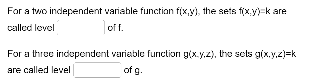 Solved For a two independent variable function f(x,y), the | Chegg.com