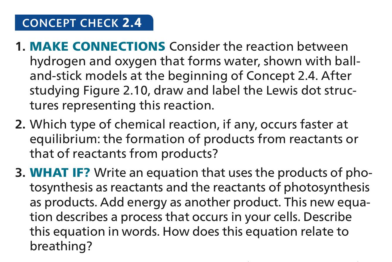 Solved 1. MAKE CONNECTIONS Consider the reaction between | Chegg.com