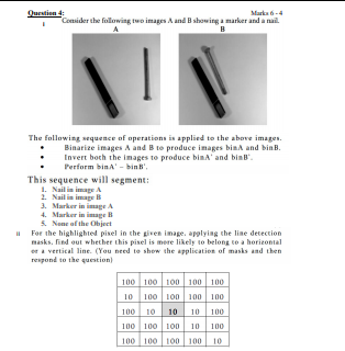 Urgent :Subject Digital image processing. | Chegg.com