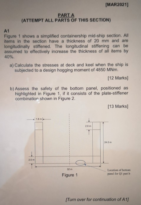 [MAR2021] PART A (ATTEMPT ALL PARTS OF THIS SECTION) | Chegg.com