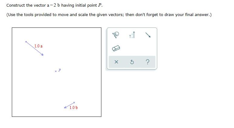 Solved Construct the vector a-2 b having initial point P. | Chegg.com