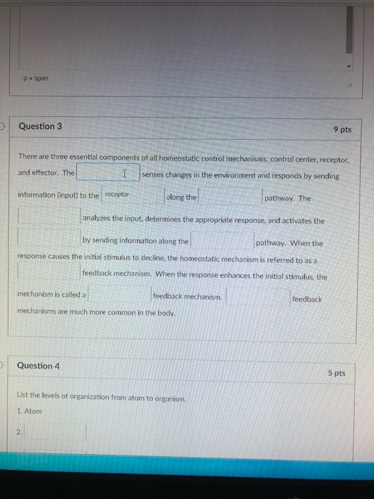 Solved » span 9 pts Question 3 There are three essential | Chegg.com
