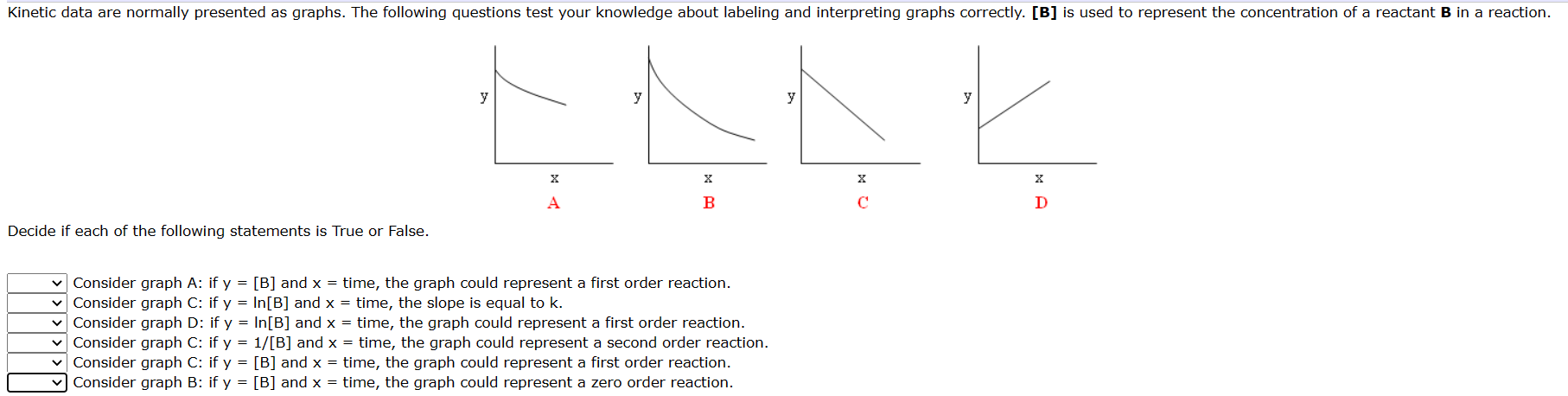 Decide if each of the following statements is True or | Chegg.com