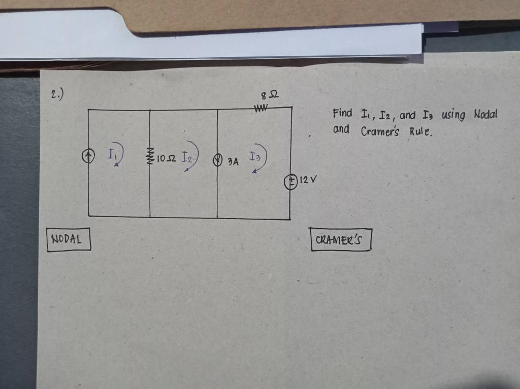 Solved Find Vx and Ix using Nodal and Cramer's Rule.Find | Chegg.com