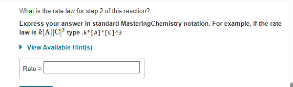 Solved Which species is a reaction intermediate? View | Chegg.com