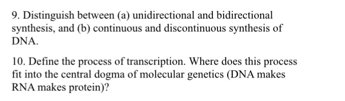 Solved 9. Distinguish between (a) unidirectional and | Chegg.com