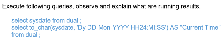 Solved Execute Following Queries Observe And Explain What 2500